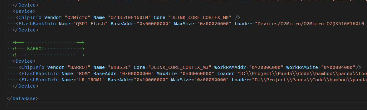 手动添加JLink不支持的芯片 - Oikiou's Blog